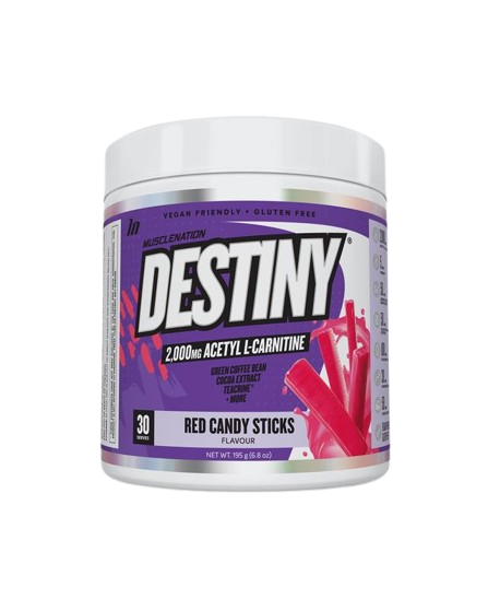 Muscle Nation DESTINY FAT BURNER - Red Candy Sticks – My Supps Outlet